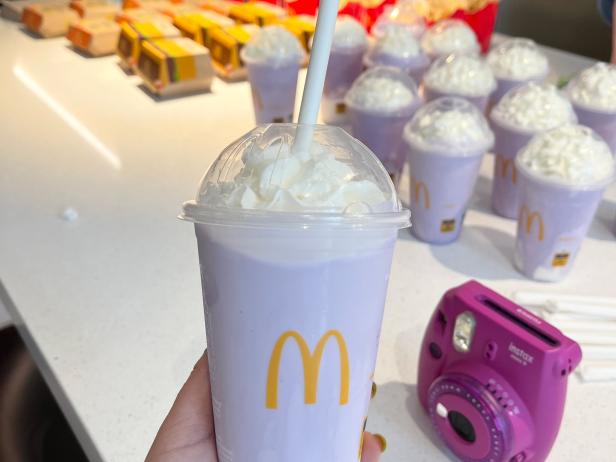 What Does McDonald's New Purple Grimace Shake Taste Like? | FN Dish - Behind-the-Scenes, Food ...
