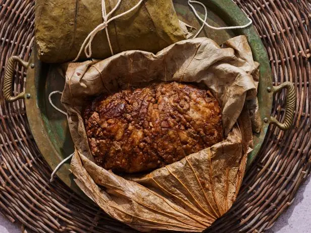 Sticky Rice Wrapped in Lotus Leaves Recipe - Chef's Resource Recipes