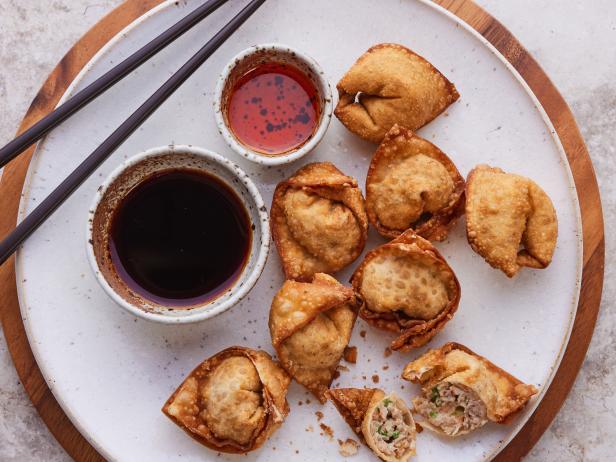 Deep-Fried Wonton Filled with Pork and Shrimp Recipe | Food Network