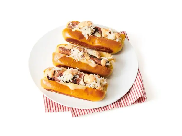 Sausage Reuben Dogs Recipe | Food Network Kitchen | Food Network