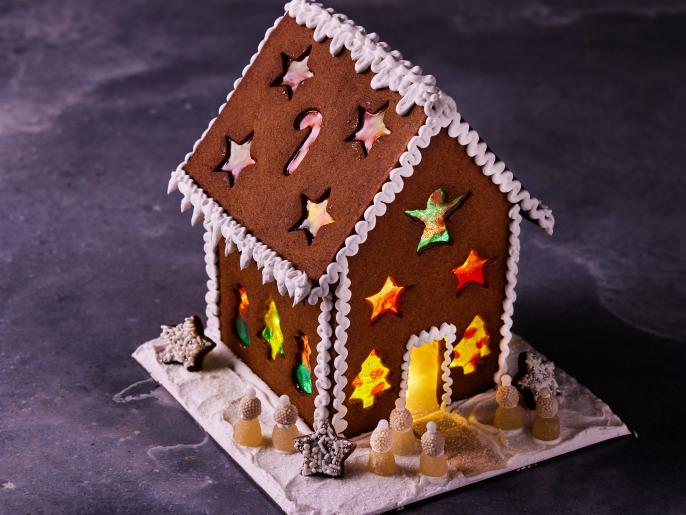 Light-Up Gingerbread House Recipe | Food Network Kitchen | Food Network