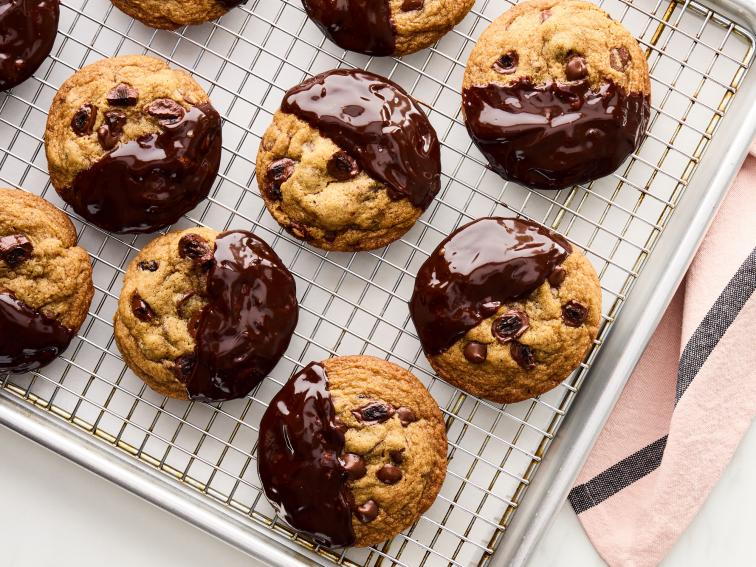 Glazed Mocha Chocolate Chip Cookies Recipe | Food Network Kitchen ...