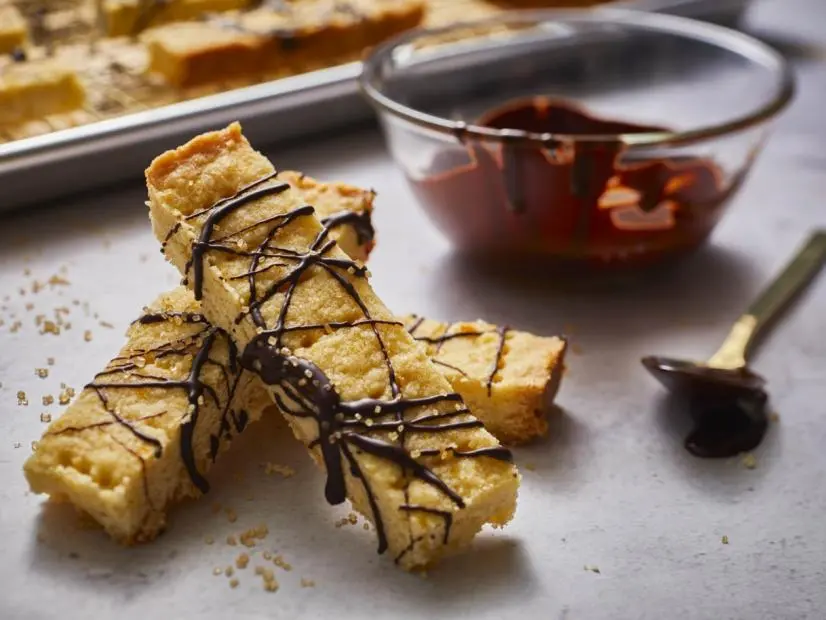 Orange Chocolate Swirl Shortbread Recipe | Food Network