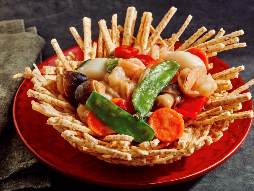 Seafood Bird’s Nest Recipe | Food Network Kitchen | Food Network