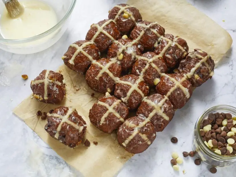 Chocolate-Orange Hot Cross Buns Recipe | Food Network