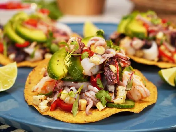 Dama-Inspired Seafood Tostada Recipe - Chef's Resource Recipes
