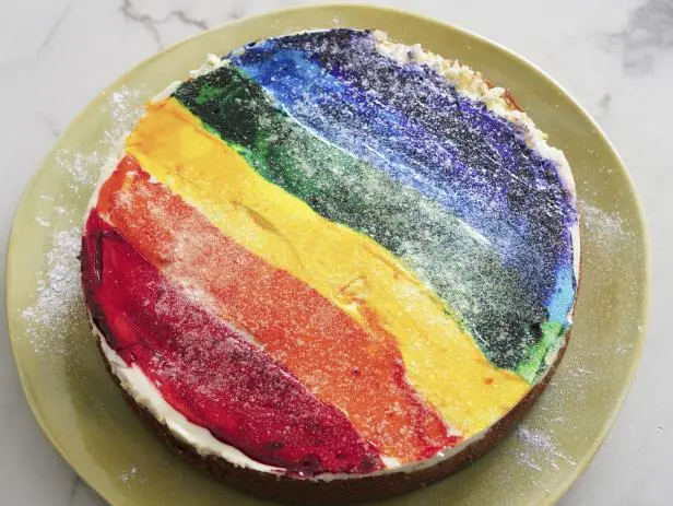 Sunny's Rainbow Cheesecake Topper Recipe | Sunny Anderson | Food Network