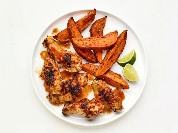 Peri Peri Chicken Wings with Sweet Potato Wedges Recipe - Chef's ...