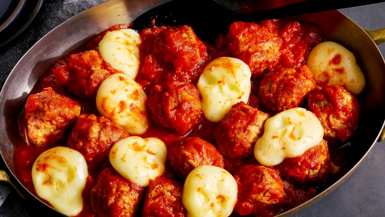 Halloween Meatballs with Cheesy Skulls Recipe | Food Network Kitchen ...