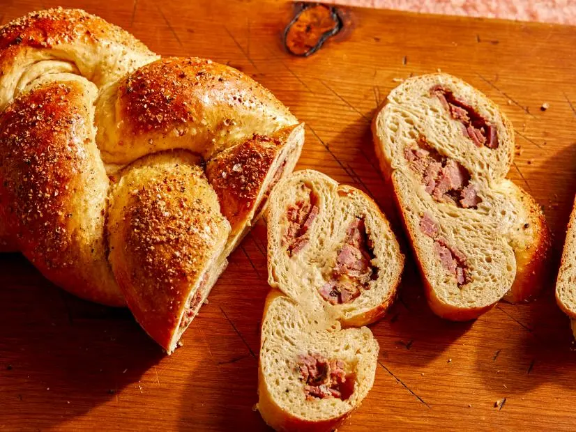 Pastrami-Stuffed Challah Recipe | Food Network Kitchen | Food Network