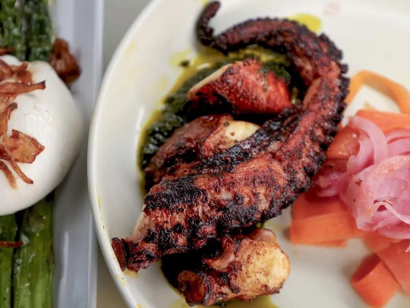 Pan Roasted Achiote Octopus Recipe | Food Network