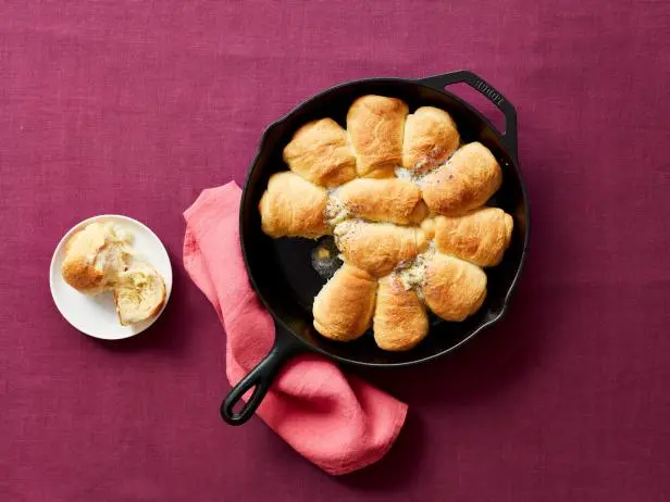 Skillet Parker House Rolls Recipe | Jeff Mauro | Food Network
