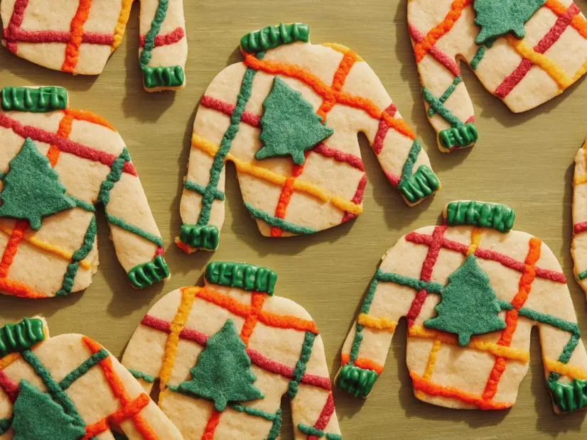 Plaid Christmas Sweater Cookies Recipe | Food Network Kitchen | Food ...