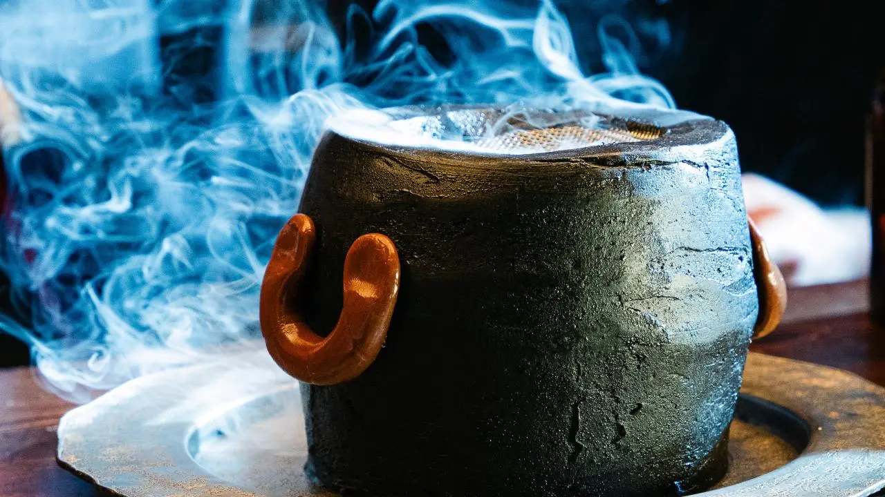 Potions Cauldron Chocolate-Caramel Cake Recipe | Food Network Kitchen ...