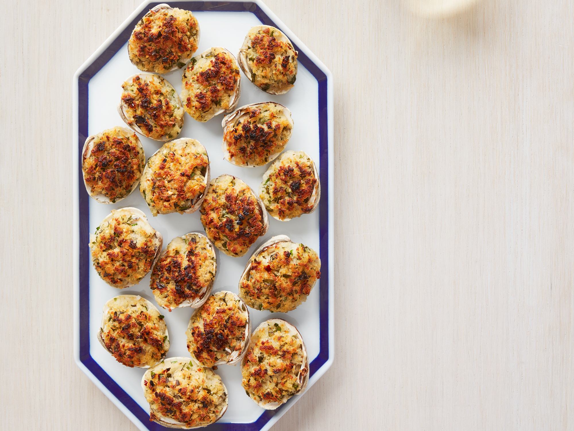 Baked Clams Oreganata Recipe - Chef's Resource Recipes