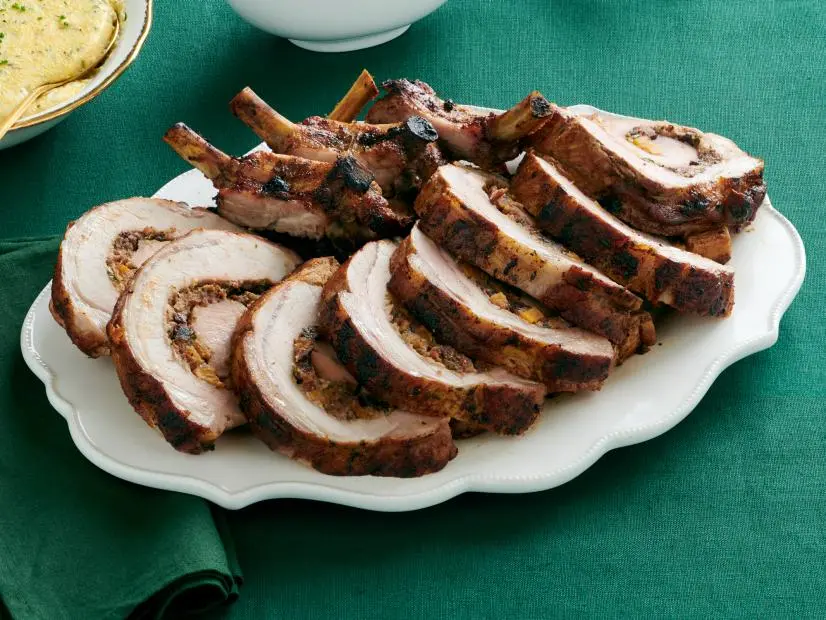 Fruit–Stuffed Pork Rib Roast Recipe | Food Network Kitchen | Food Network