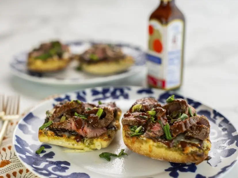 Steakhouse Ciabatta Pizzas Recipe | Ree Drummond | Food Network