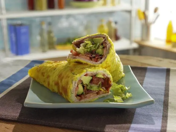 Turkey Club Cottage Cheese Wrap Recipe | Katie Lee Biegel | Food Network