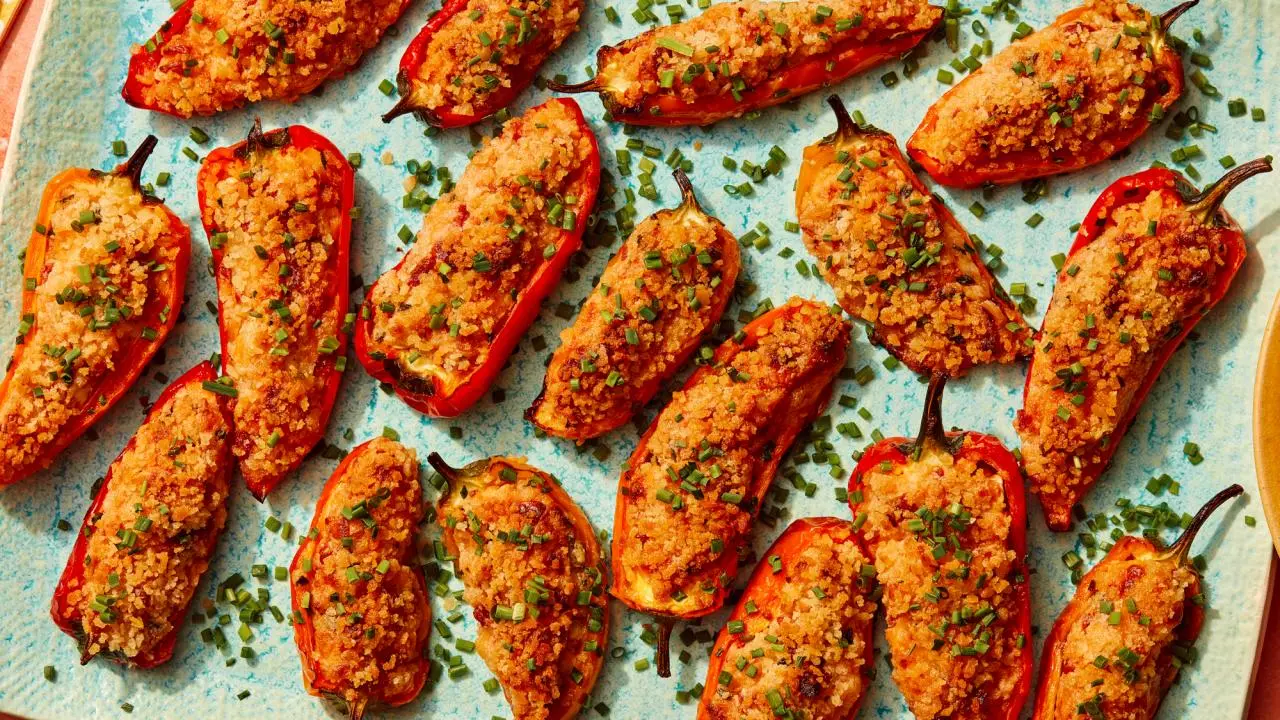 Mini Sweet Pepper Poppers Recipe | Food Network Kitchen | Food Network