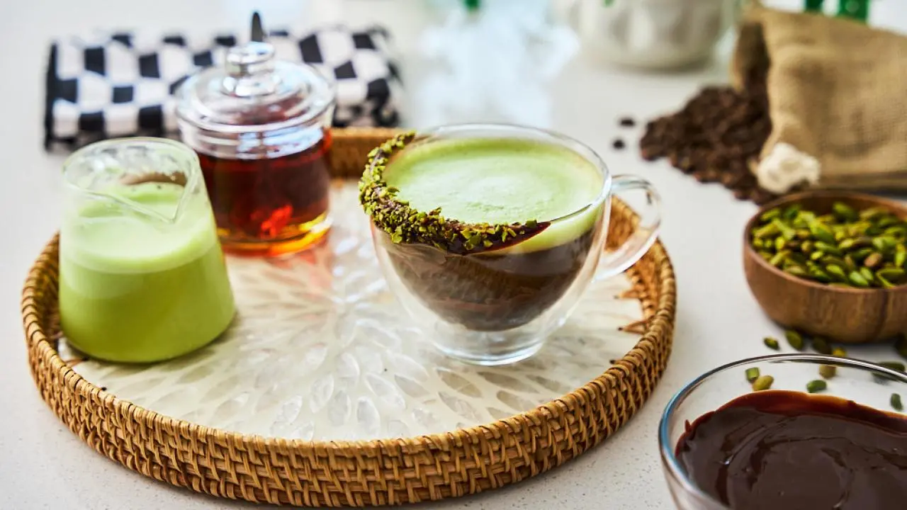 Chocolate Pistachio Oat Mocha Recipe | Food Network Kitchen | Food Network