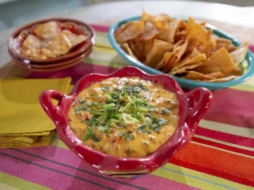 The Ultimate Queso with Garlic Lime Tortilla Chips Recipe | Katie Lee ...