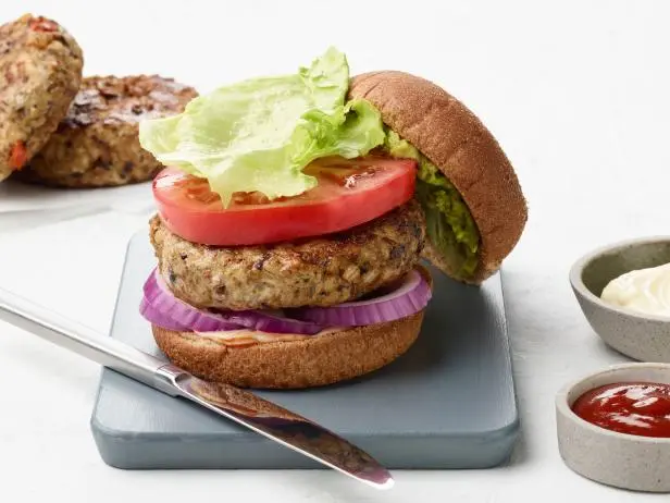 High-Fiber Blended Burgers Recipe | Food Network Kitchen | Food Network