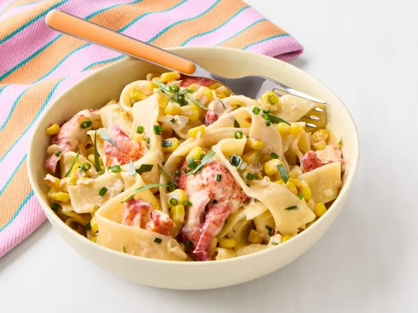 Creamy Lobster and Corn Pappardelle Recipe | Kardea Brown | Food Network