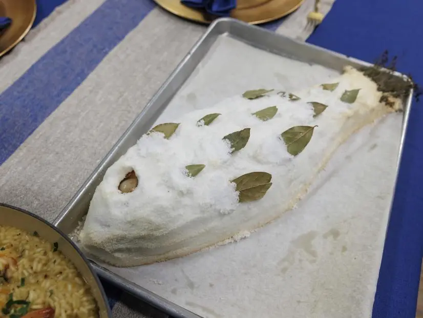 Salt Baked Whole Fish Recipe | Geoffrey Zakarian | Food Network