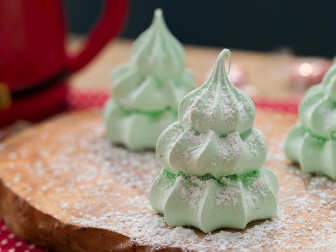 Meringue Trees with Snow Recipe | Wanna Make This? | Food Network
