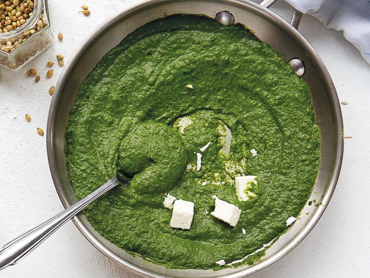 Spinach and Feta Cooked Like Saag Paneer Recipe | Priya Krishna | Food ...