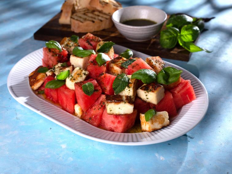 Halloumi and Watermelon Salad Recipe | Food Network