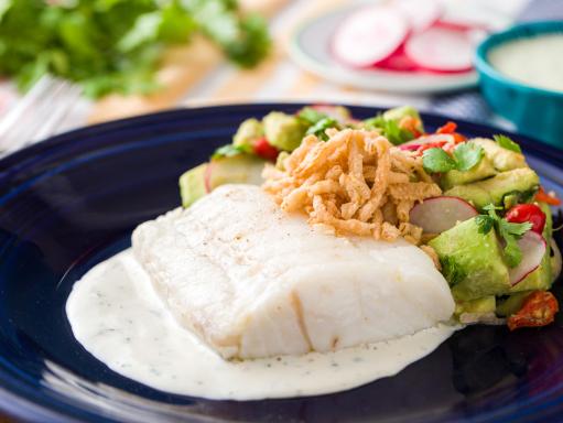 Olive Oil-Poached Cod Recipe | Wanna Make This? | Food Network