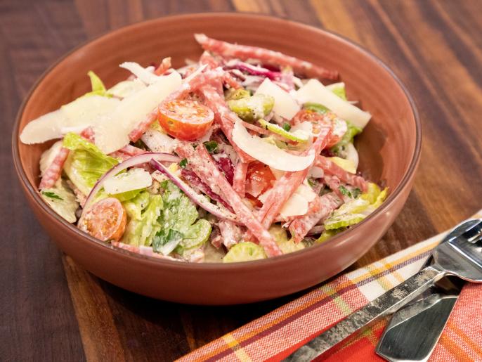 Big Italian Salad with Cold Cuts Recipe | Jet Tila | Food Network