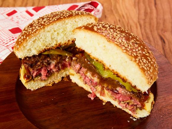 Inside-Out Bacon Cheeseburgers Recipe | Jaymee Sire | Food Network