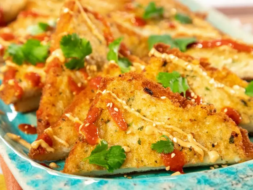 Sriracha Shrimp Toast Recipe | Claire Thomas | Food Network