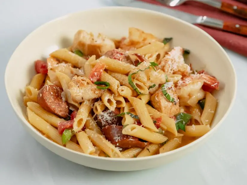 Pasta Jambalaya Recipe | Elizabeth Heiskell | Food Network