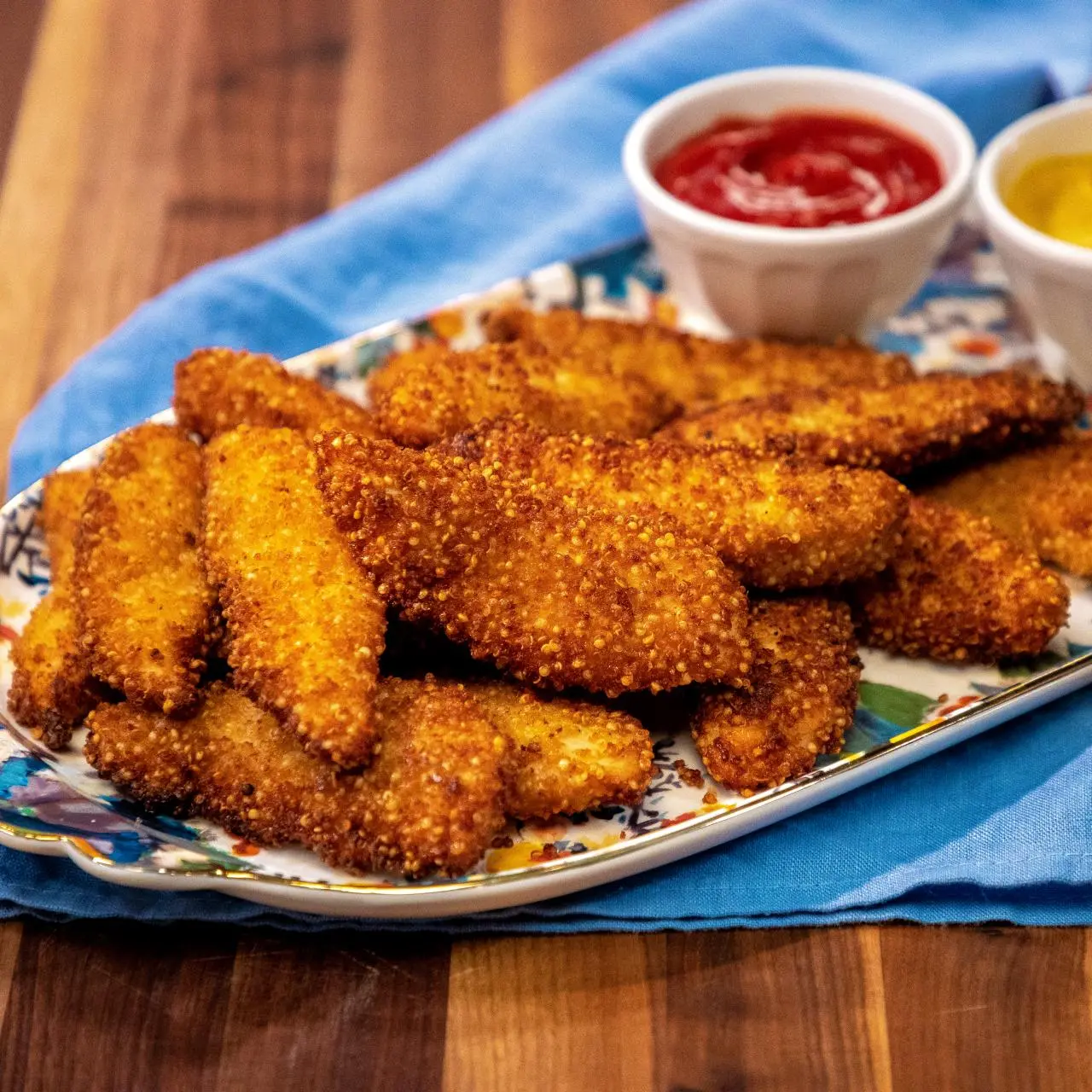quinoa breaded chicken