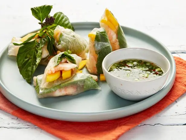 Shrimp and Mango Summer Rolls Recipe | Ming Tsai | Food Network