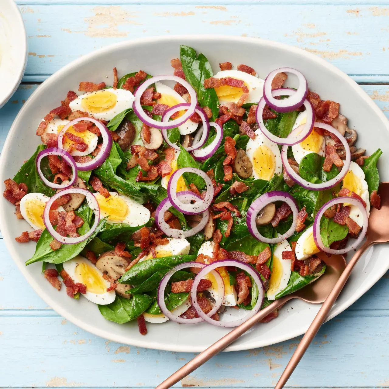 how to make bacon dressing for spinach salad