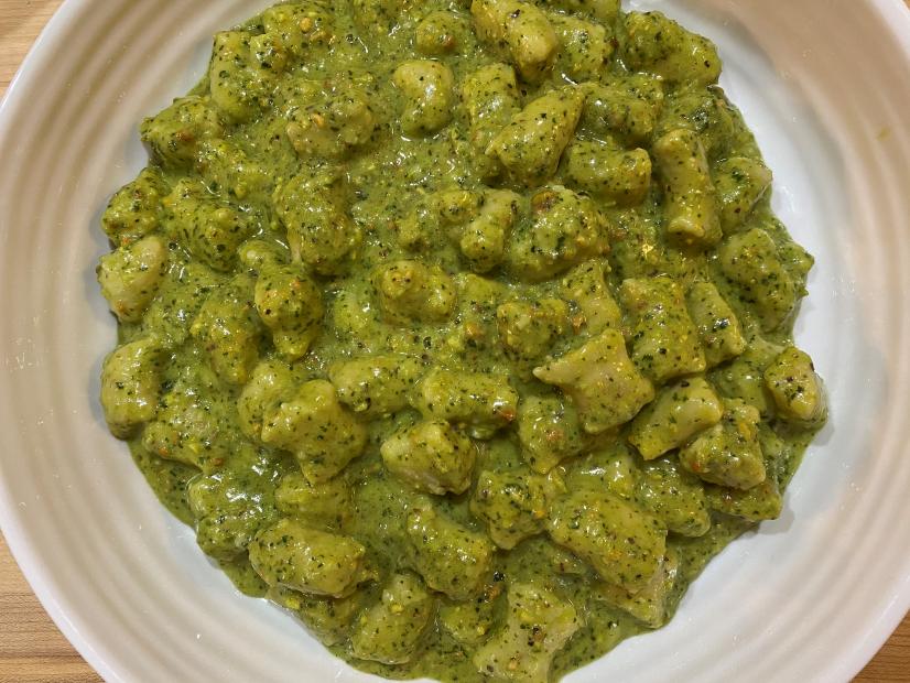 Bread Gnocchi with Pistachio Pesto Recipe | Jackie Rothong | Food Network