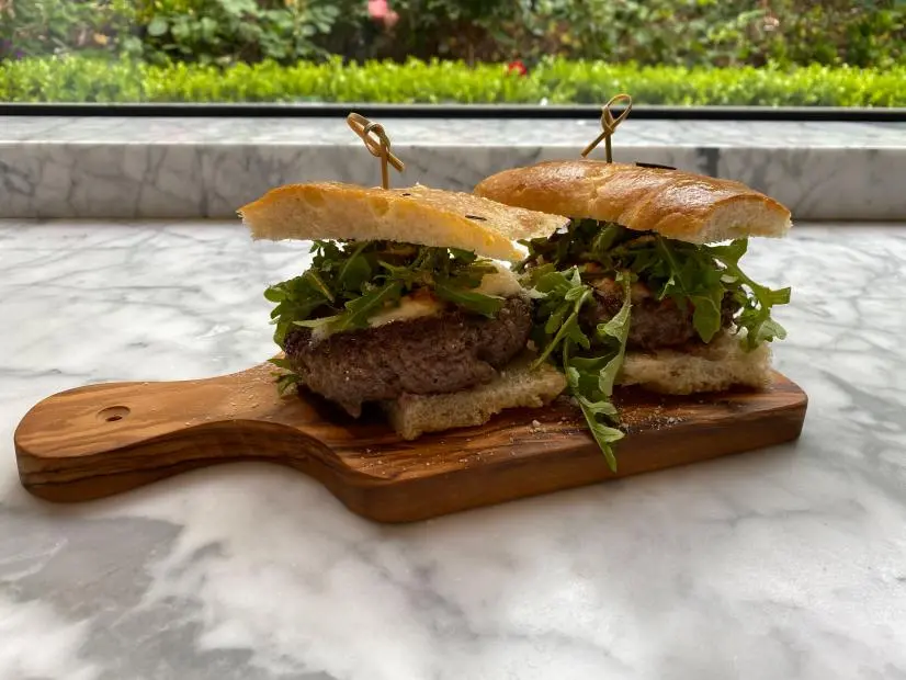 Rome-Style Pizza Burgers Recipe | Bobby Flay | Food Network