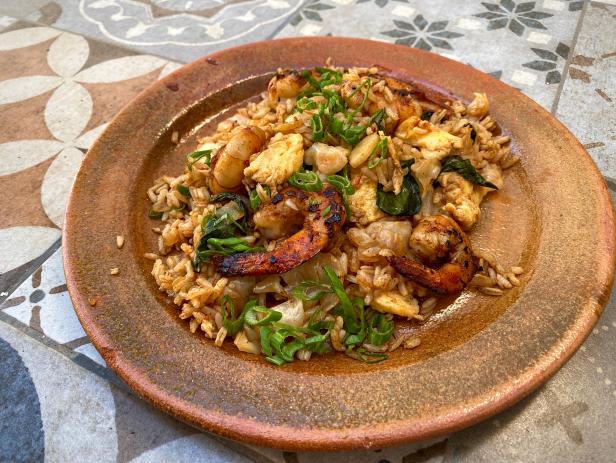 Kimchi and Shrimp Fried Rice Recipe | Rick Martinez | Food Network