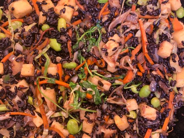 Pineapple Black Fried Rice Recipe | JJ Johnson | Food Network