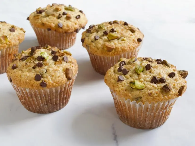 Nutty Pistachio-Chip Muffins Recipe | Dan Langan | Food Network