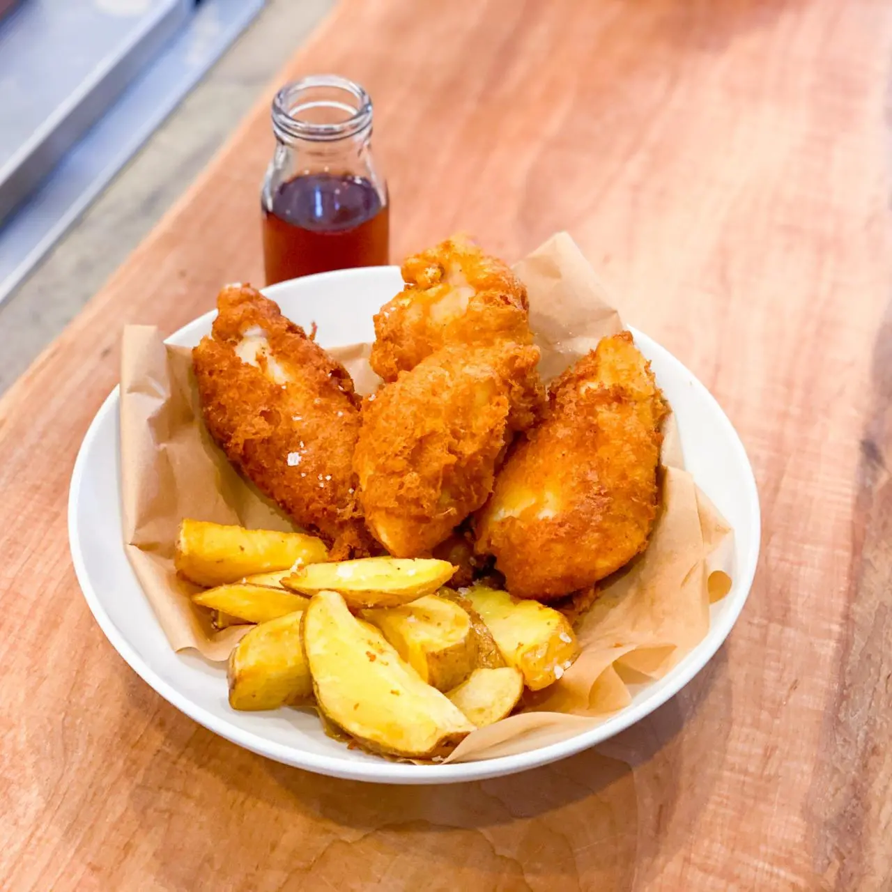 Beer battered fish and chips store