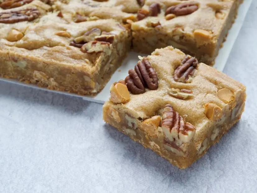 Butterscotch Pecan Blondies Recipe | Dan Langan | Food Network