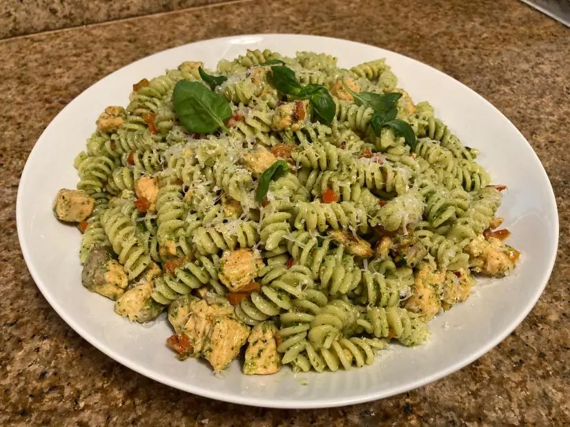 Salmon Pesto Pasta Recipe | Danielle Alex | Food Network