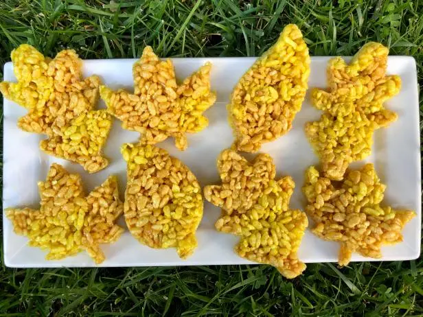 Fall-Leaf Marshmallow Crispy Treats Recipe | Catherine McCord | Food ...
