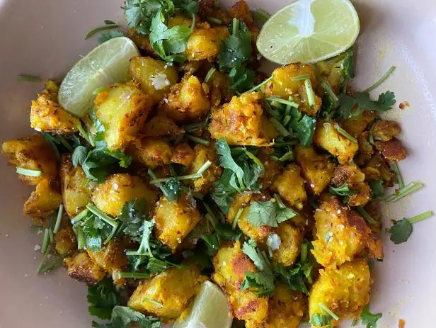 Sukha Aloo (Spiced Sauteed Potatoes) Recipe | Priya Krishna | Food Network