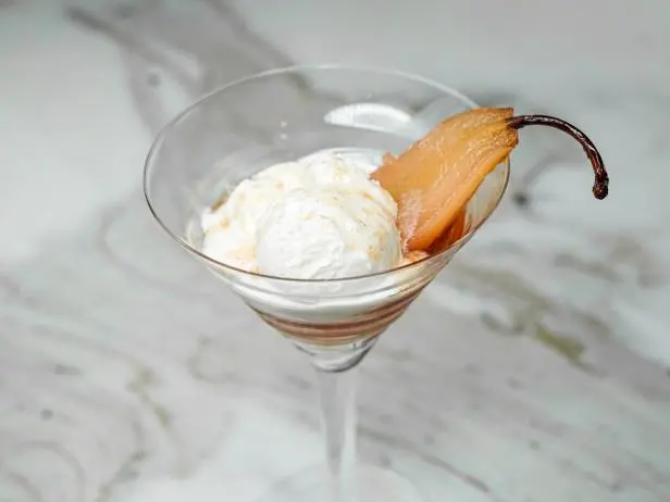 Rosemary Poached Pears Recipe | Elena Besser | Food Network